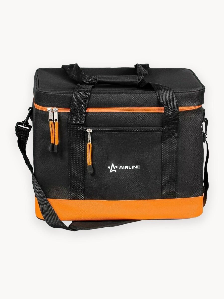 Сумка-холодильник Airline 40 л, 32х41х31 см, черный/оранжевый AO-CB-05