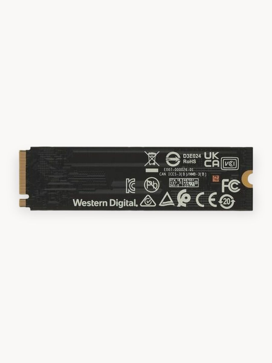 SSD накопитель WD Black SN770 WDS200T3X0E 2ТБ, M.2 2280, PCIe 4.0 x4, NVMe, M.2