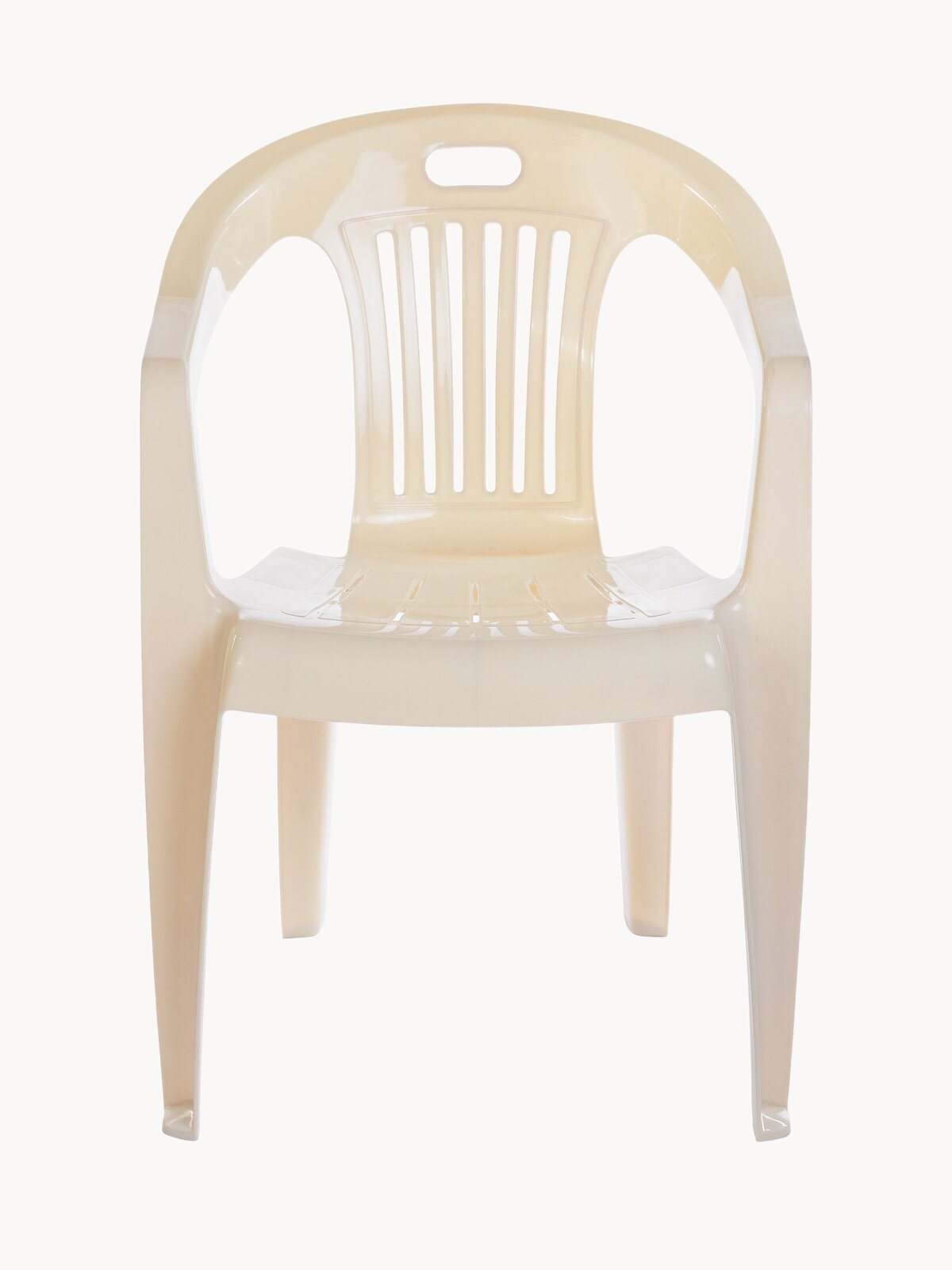 Кресло СПГ "Комфорт", пластик, влагостойкое, бежево-сливочное, 53 см x 54 см x 78 см