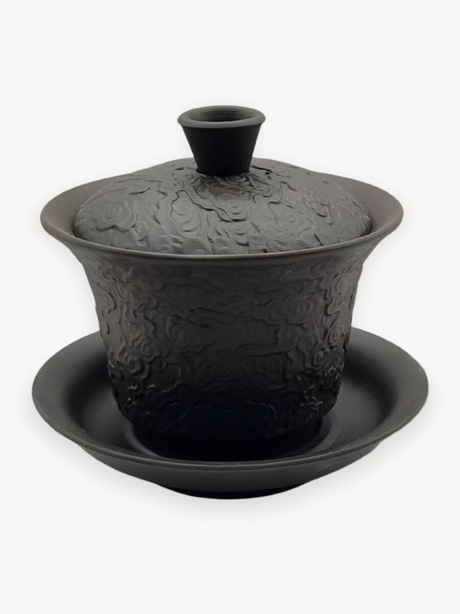 Гайвань ручной работы из иссинской глины, объём 130 мл, магазин Зелёный Чёрный