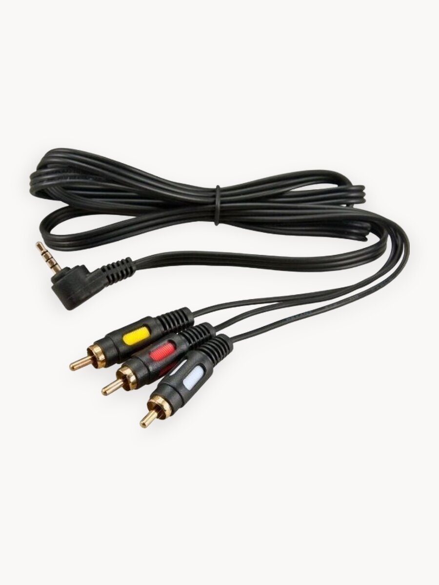 Кабель REXANT Стерео 3.5 мм 4C - 3 RCA, серия Gold, длина 1.5 м