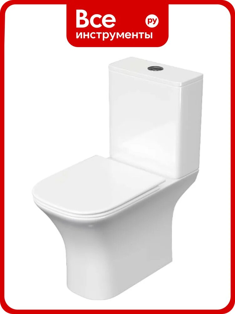 Унитаз напольный безободковый AQUATEK AQ4411-00 Optima Square 665x345x775 00000147891