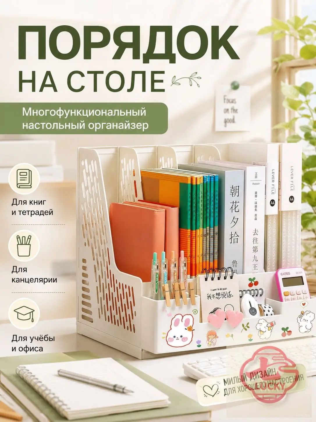 Качественный органайзер для книг, канцелярии и учебников-, Артикул: 5293122448
