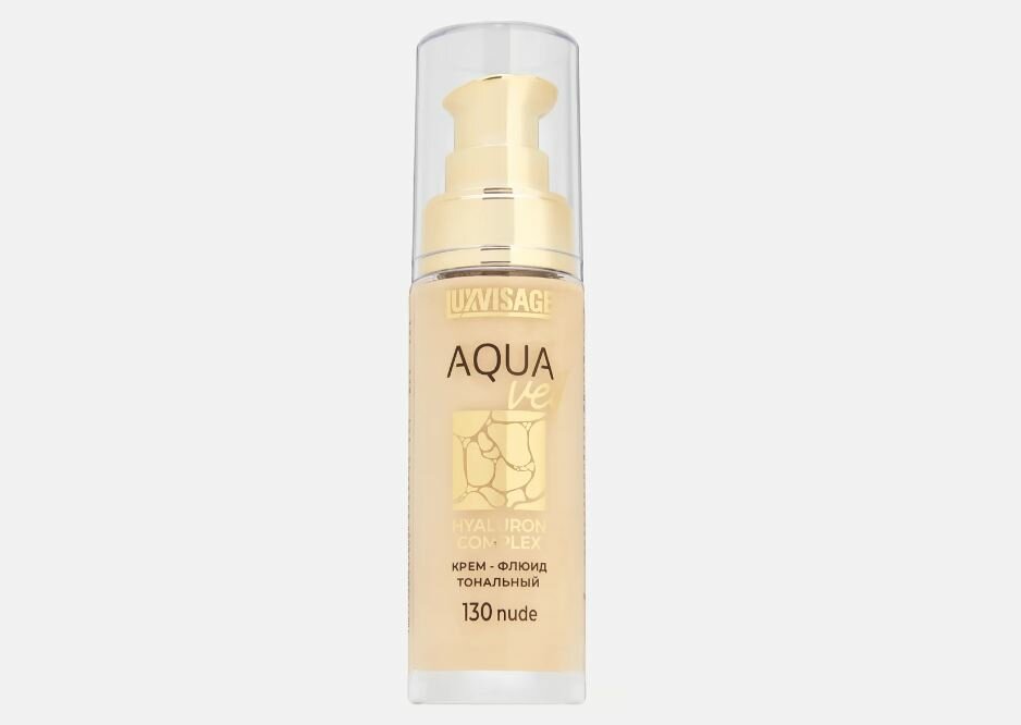 Тональный крем-флюид для лица LUXVISAGE Aqua veil hyaluron complex, 130
