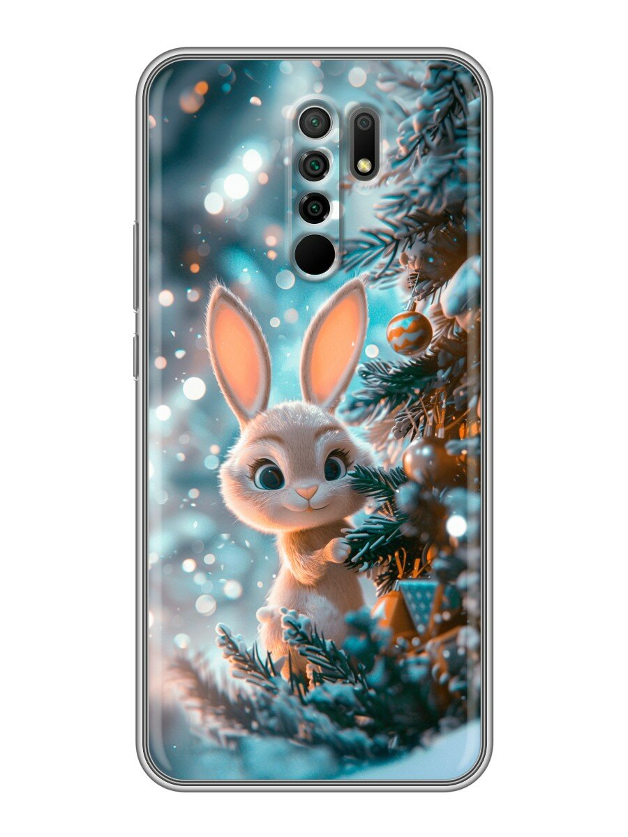 Чехол для Xiaomi RedMi 9 с принтом Милый кролик (Сяоми Редми 9)