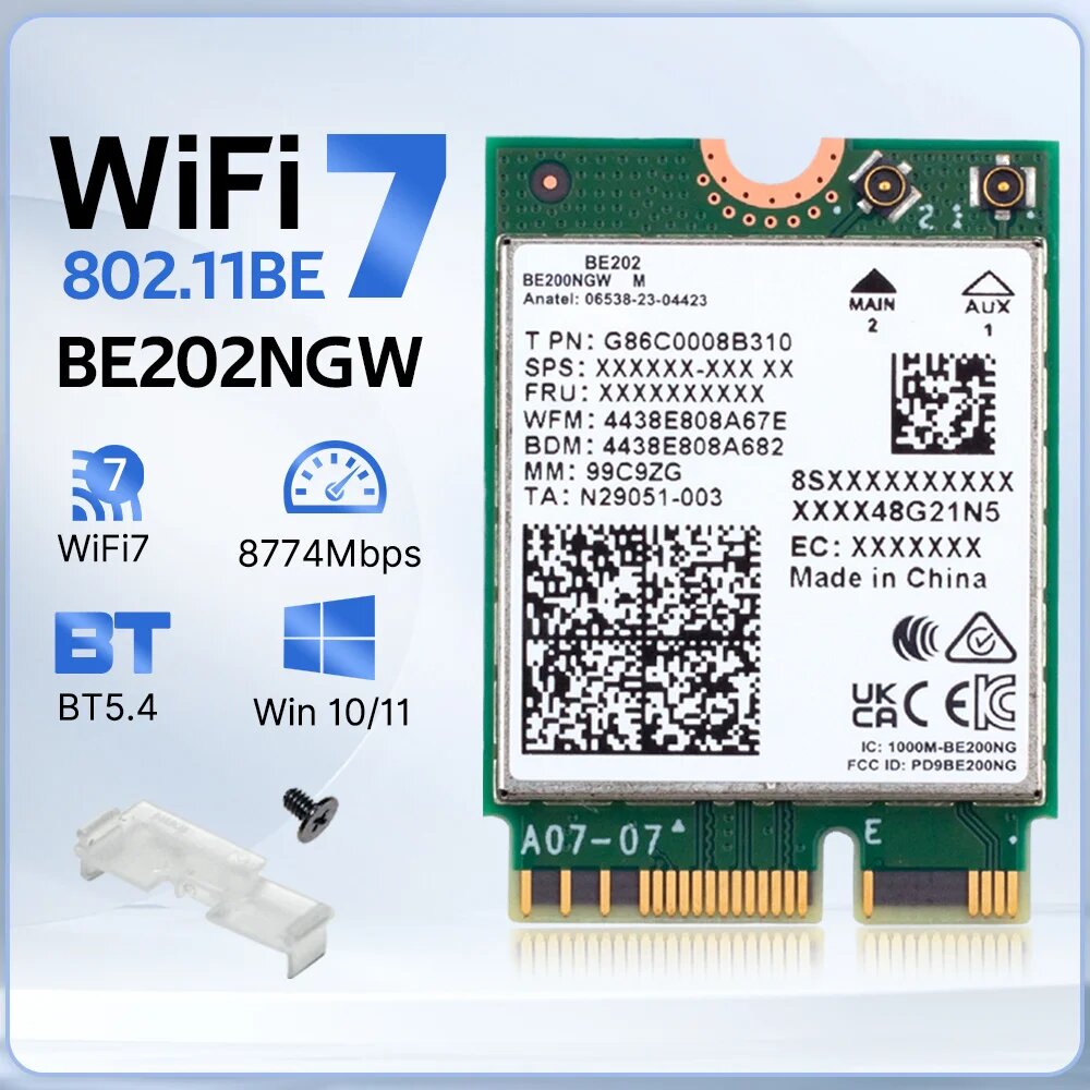 Fenvi BE202NGW Wi-Fi 7 адаптер Bluetooth 5.4