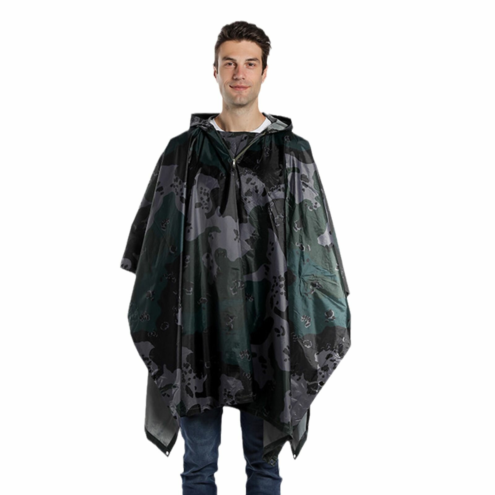 Камуфляжный модный плащ-дождевик-американский цветочный камуфляж