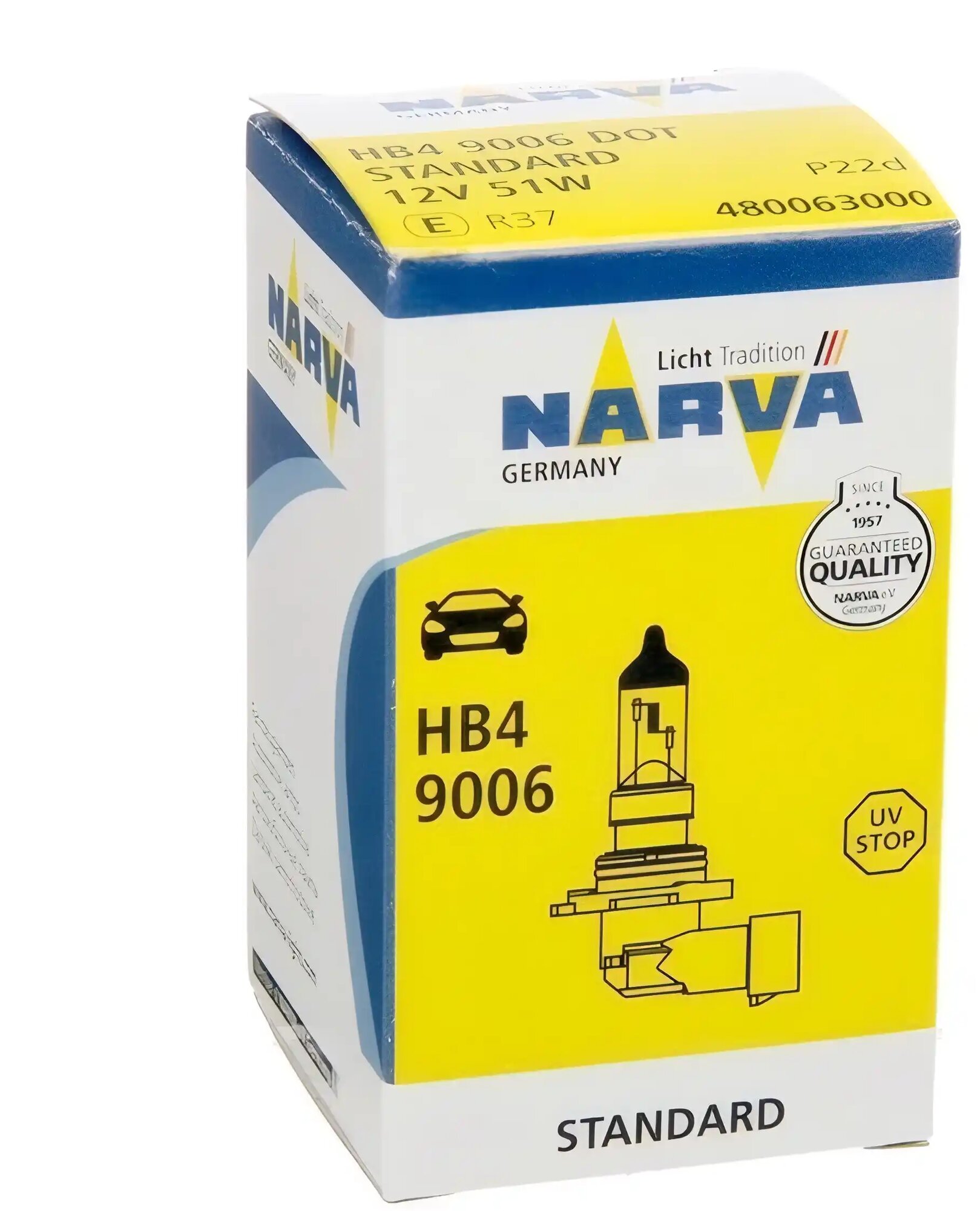 Лампа HB4/9006 12V 55W NARVA 48006