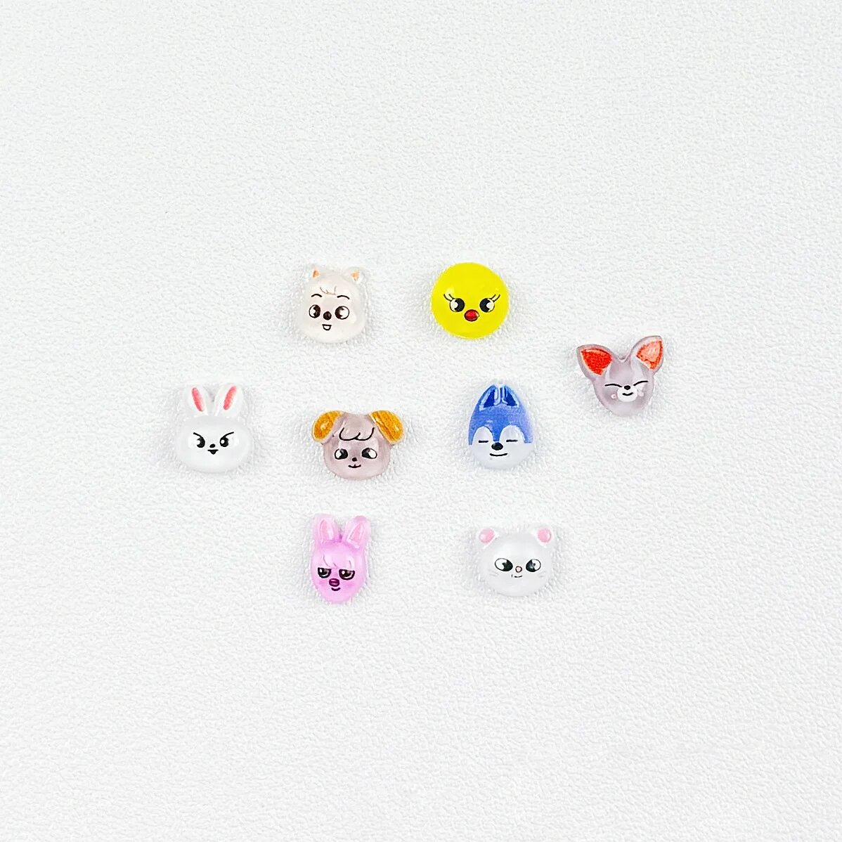 SKZOO Stray Kids Мини-аксессуары для ногтей Белый, meijia8pcs