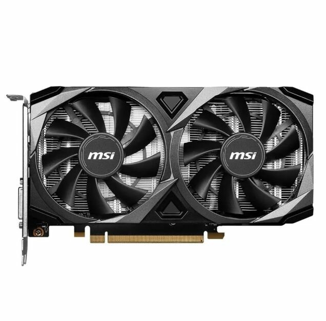 Видеокарта MSI NVIDIA GeForce RTX 3050 Ventus 2X OC (RTX 3050 VENTUS 2X XS 8G OC) - PCI Express 4.0, 8 ГБ, GDDR6, 128 бит, HDMI, DisplayPort, DVI , GPU 1807 МГц