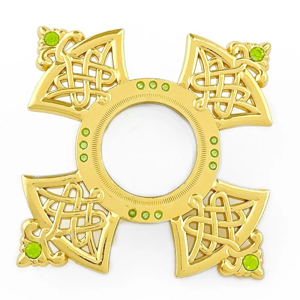 Православный сосуд для святой воды HTISOK GOLD WITH GREEN