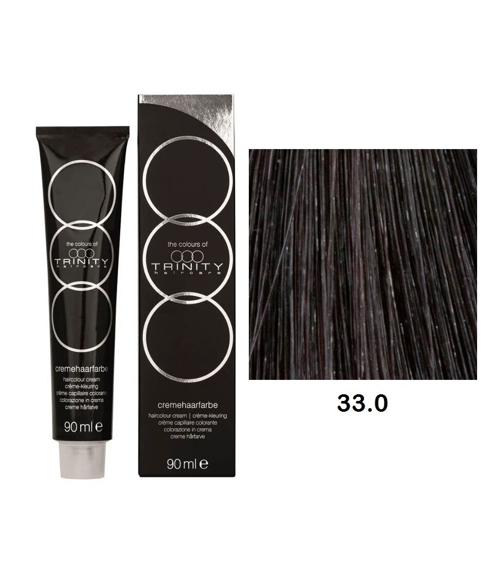 Trinity COT Тринити Стойкая краска с кератином 90 мл - COT 33/0 dunkelbraun intensiv Темно-коричневый интенсивный