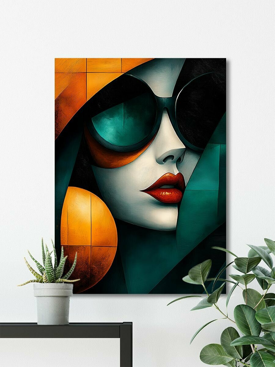 Абстракция / портрет, картина интерьер, картина 30х40 см.