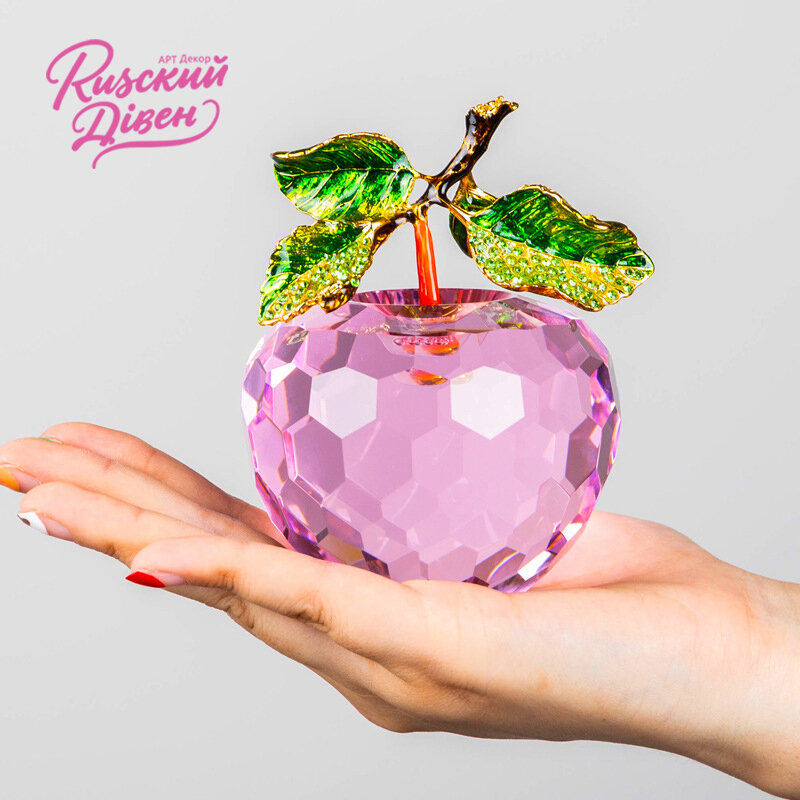 Хрустальные яблоки подарки к Рождеству автомобили креативные рождественские украшения праздничные поделки