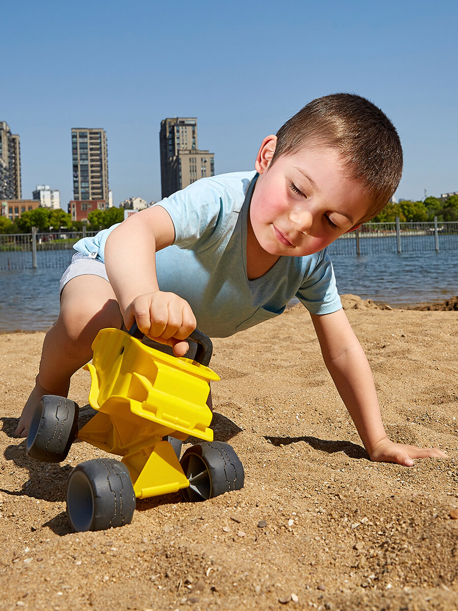 Машинка игрушка для песка Hape "Багги в Дюнах", желтая E4088_HP