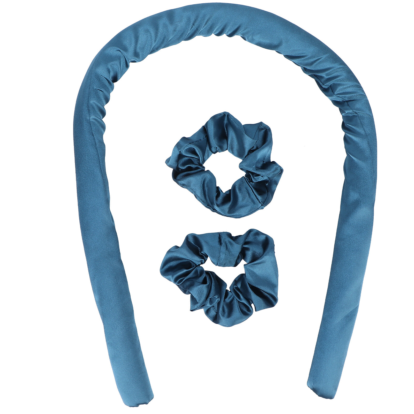 Плойка для волос без нагрева, бигуди для завивки волос из поролона, самодельные, без нагревания, инструмент для завивки волос, темно-синий