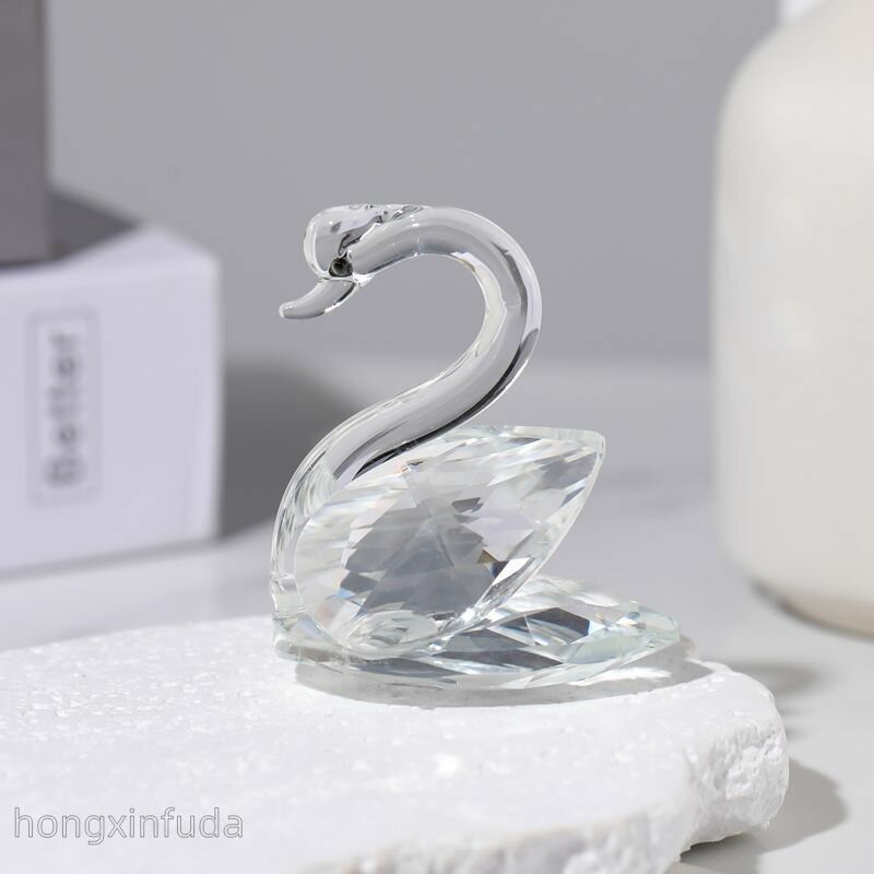 Пара хрустальных лебедей - 5*6см