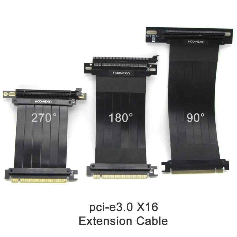 Кабель PCIE Riser для графической карты, экранированный удлинитель PCI Express Riser с защитой от помех для графического процессора