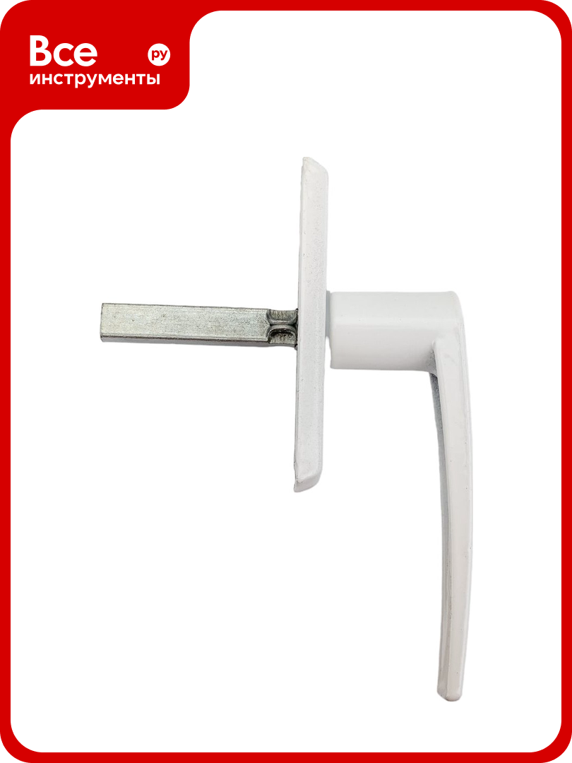 Ручка оконная Tech-Krep/Zitar Р2 металл, белая 1 шт. пакет 153201, прочной оцинкованной стали, надежное