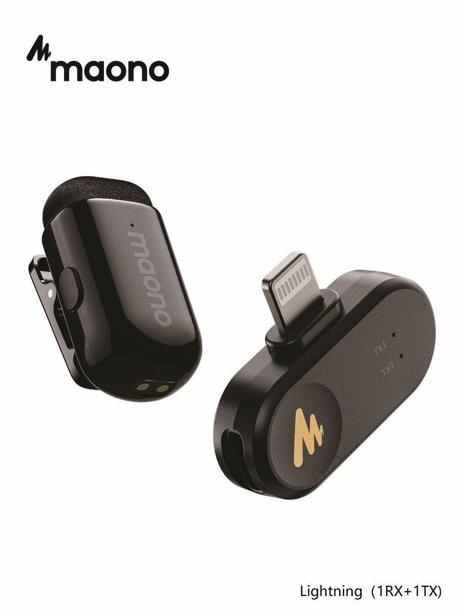 Maono микрофон петличный WAVE T1 mini; Lightning(1RX+1TX)