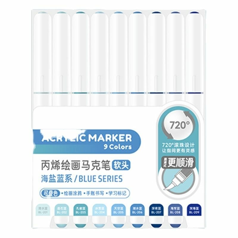 Жидкая акриловая краска маркер, - 3