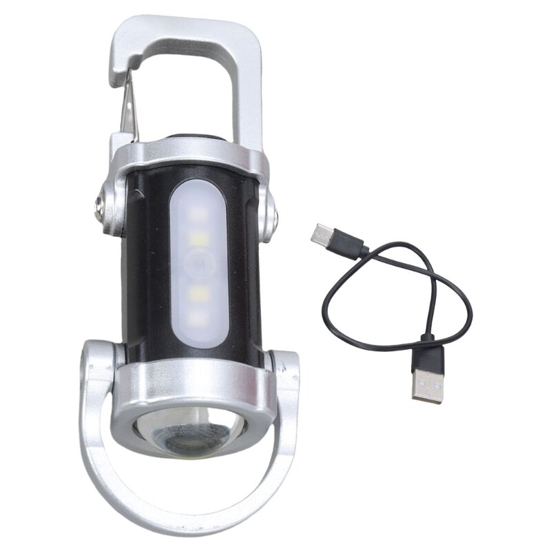 Светодиодные Фонари Брелок Свет USB Перезаряжаемые Карманные Фонарики Открытый Кемпинг Рабочий Свет для Поиска Пешего Туризма
