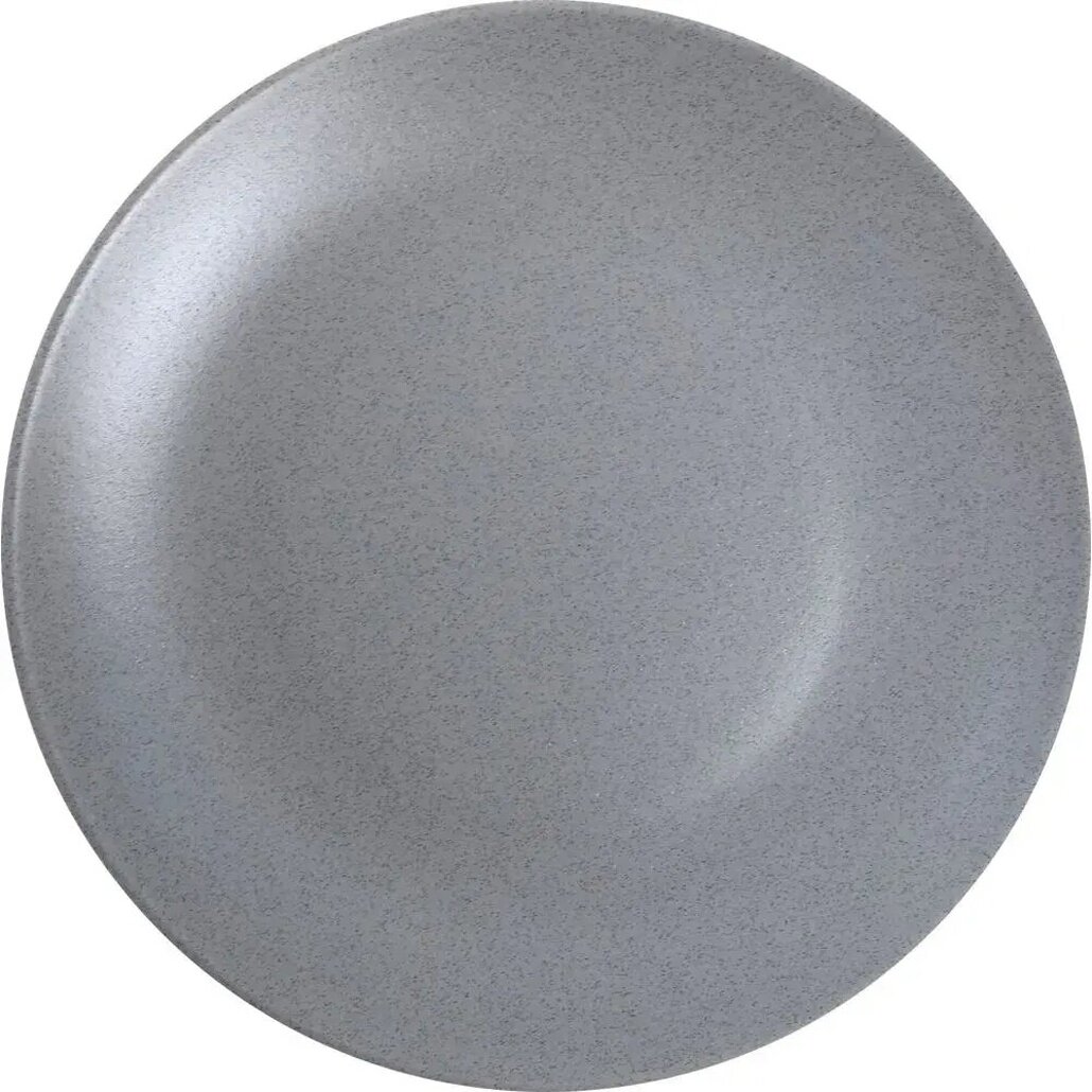 Обеденная тарелка «Alfa» 27 см, керамика, серый мрамор, для ежедневного использования