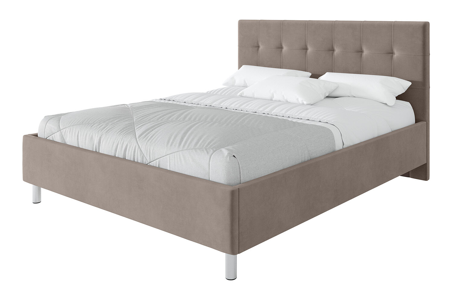 Каркас кровати Hoff Elsi, 140х200 см, цвет кофейный, без основания и подъемного механизма