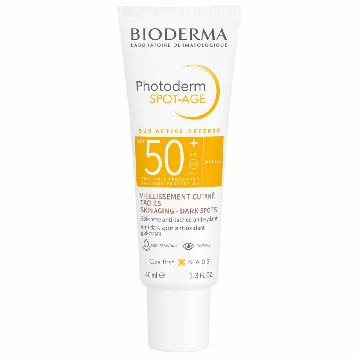 Биодерма фотодерм Гель-крем против пигментации и морщин SPF50+, 40 мл | BIODERMA Photoderm SPOT-AGE SPF 50+