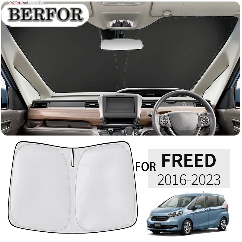 Для Honda Freed GB5 GB6 GB7 GB8 2016-2023 солнцезащитный козырек на лобовое стекло автомобиля нано теплоизоляция защита от ультрафиолета солнцезащитный козырек складной