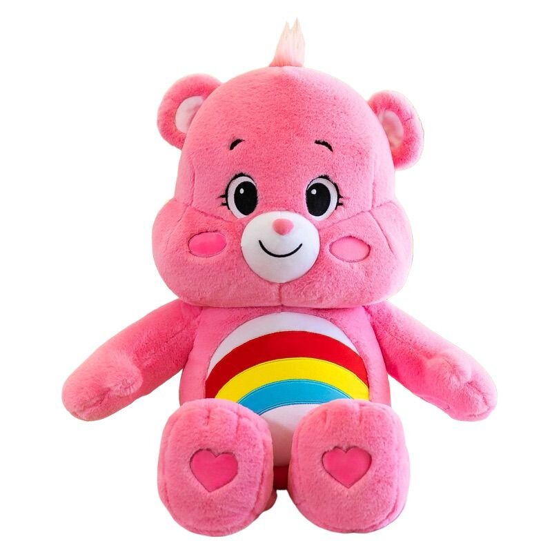 Очаровательный плюшевый мишка Care Bear с радугой, мягкий и удобный для объятий