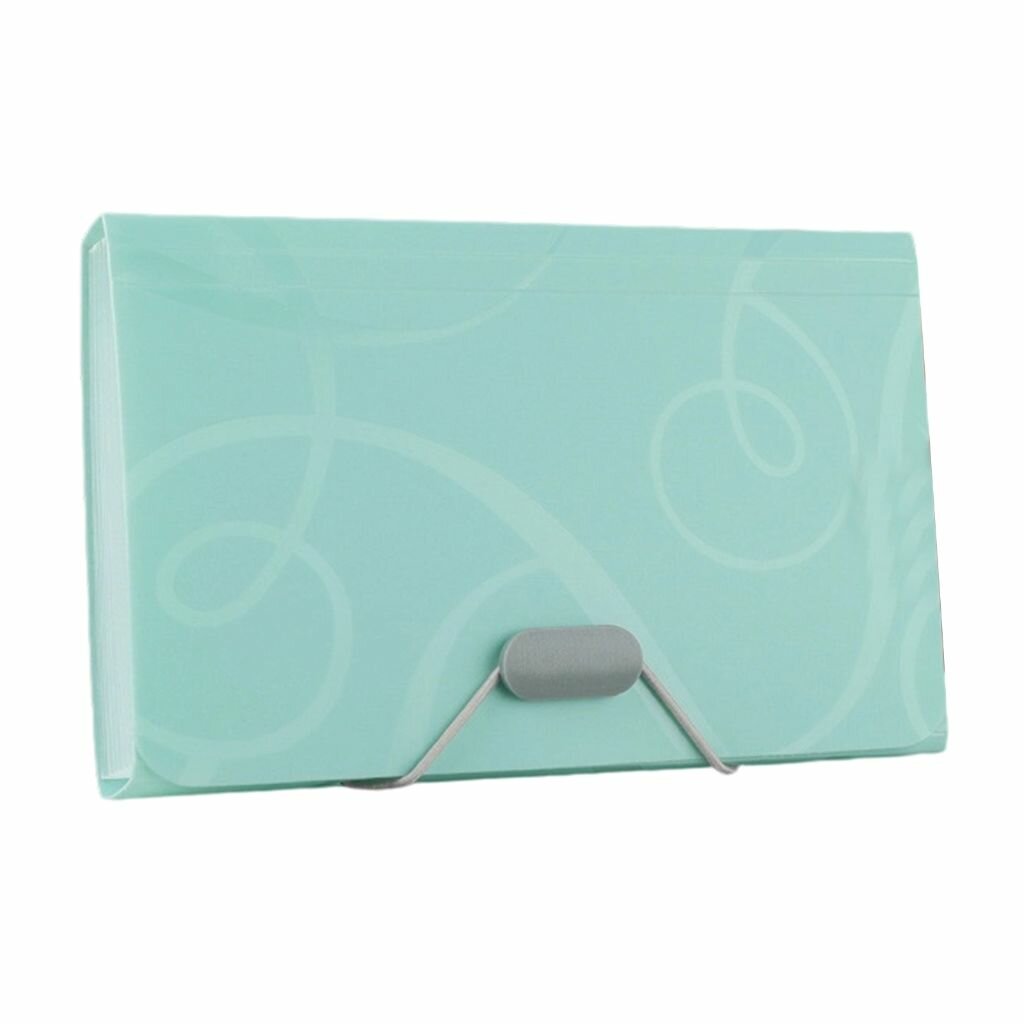 Многослойная пластиковая папка с информацией о получении счета-фактуры, сумка для хранения светло-синего цвета B6