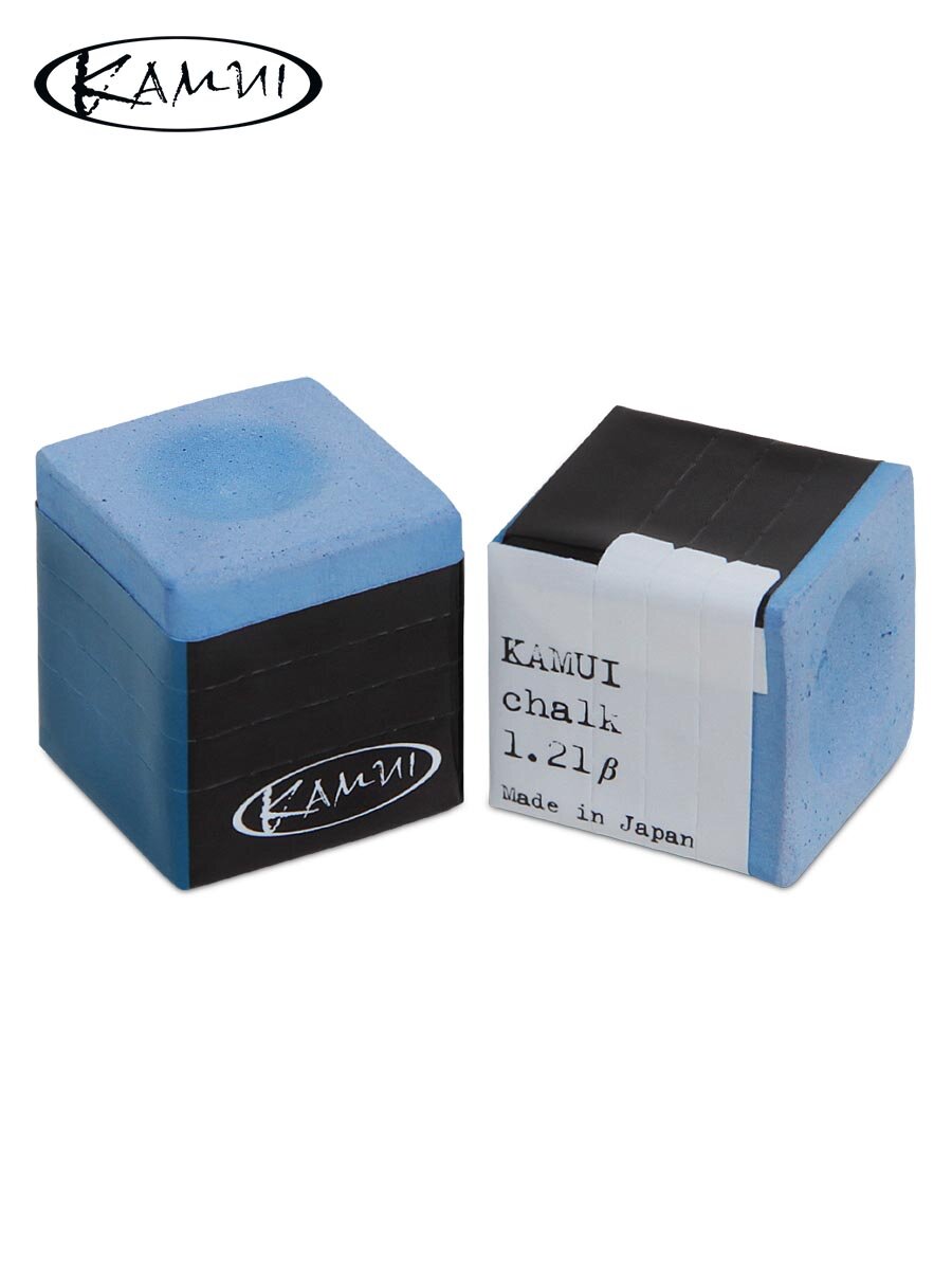 Мел для бильярда Kamui 1.21 Beta Sky Blue, для наклейки, синий, 1 шт.