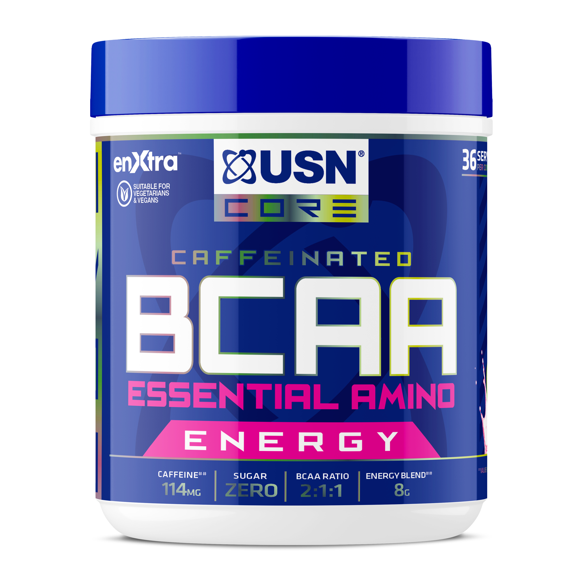 USN BCAA + ENERGY БЦАА энерджи 400 г со вкусом арбуза