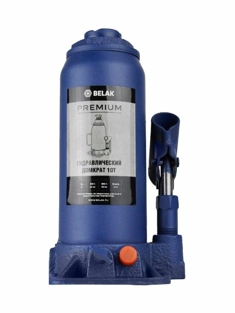 Домкрат бутылочный 10 тонн "БелаАК" Premium, БелАвтоКомплект BAK30016