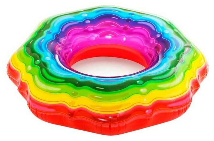 Круг для плавания Bestway 36163, винил, с ремонтной заплатой, диаметр 115 см YZ