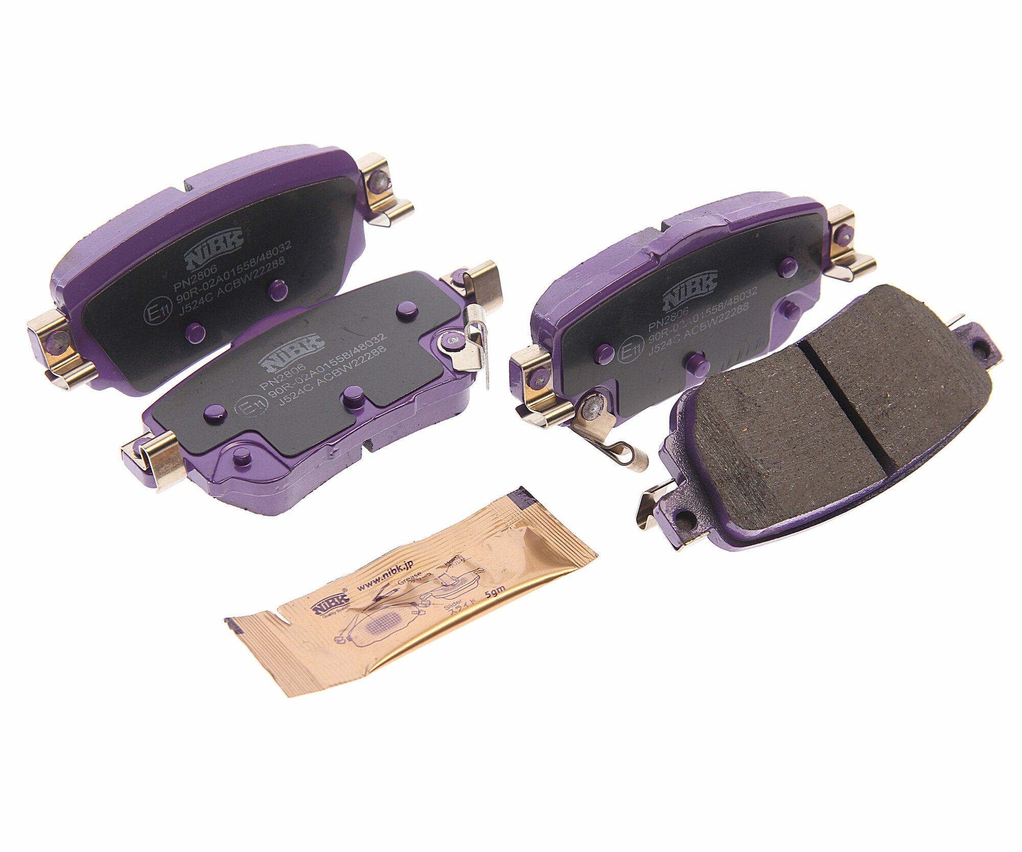 Колодки тормозные задние (4шт.) NiBK Арт. PN2806 / NISSAN Qashqai (13-)