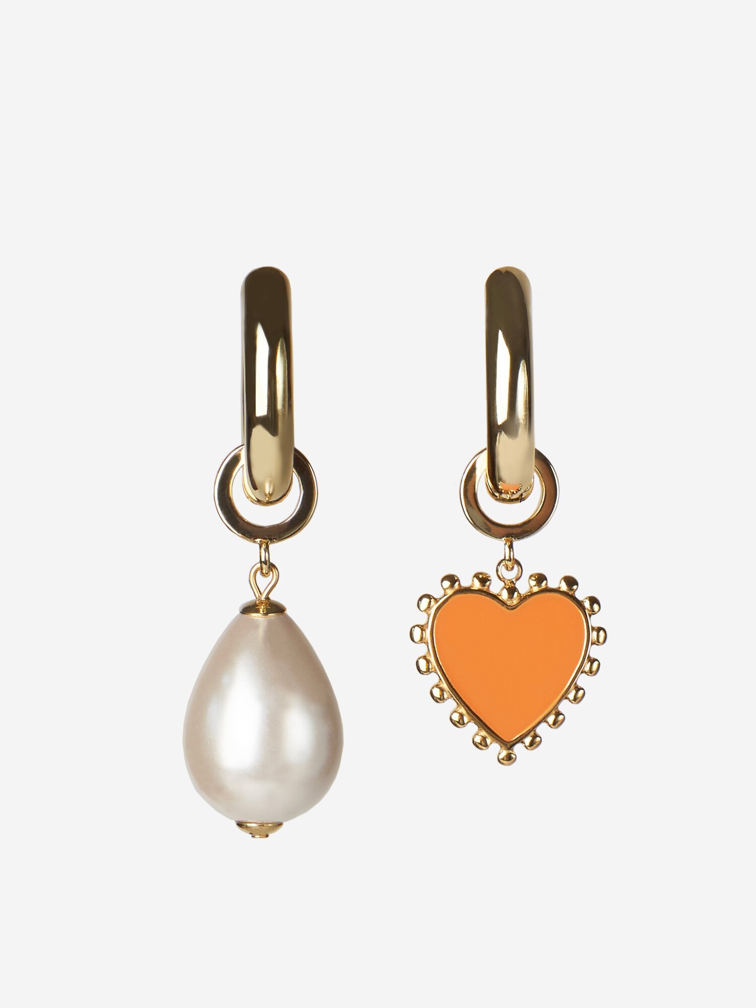 Серьги конго, с подвесками, жемчуг имитация