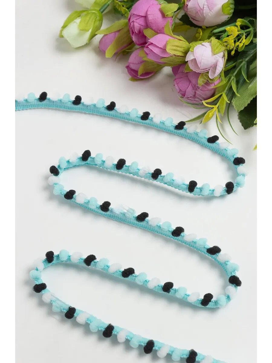 Тесьма с маленькими помпонами (3 метра)