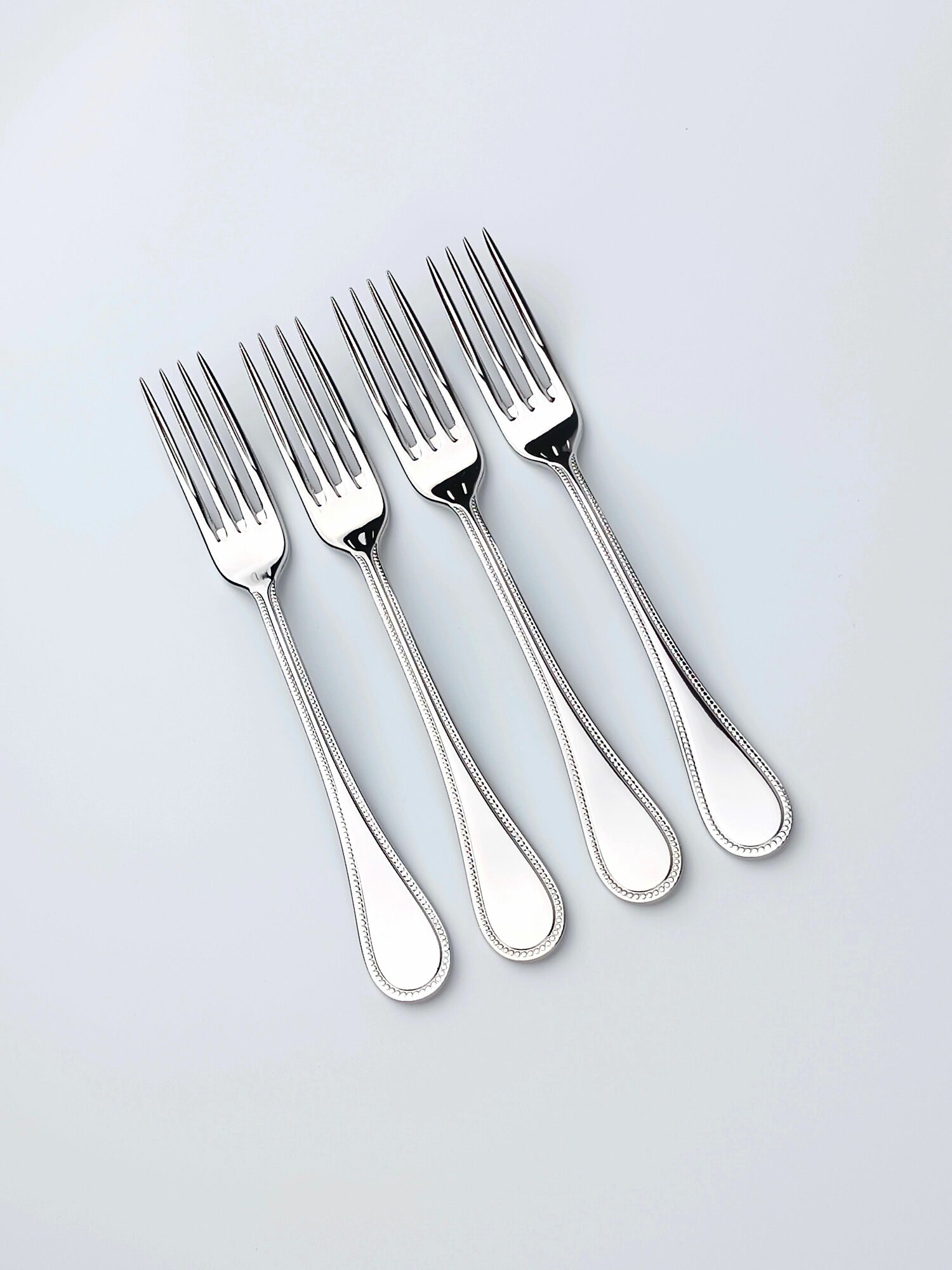 Набор десертных вилок Christofle Hotel Acier, Франция, 4 шт, нержавеющая сталь