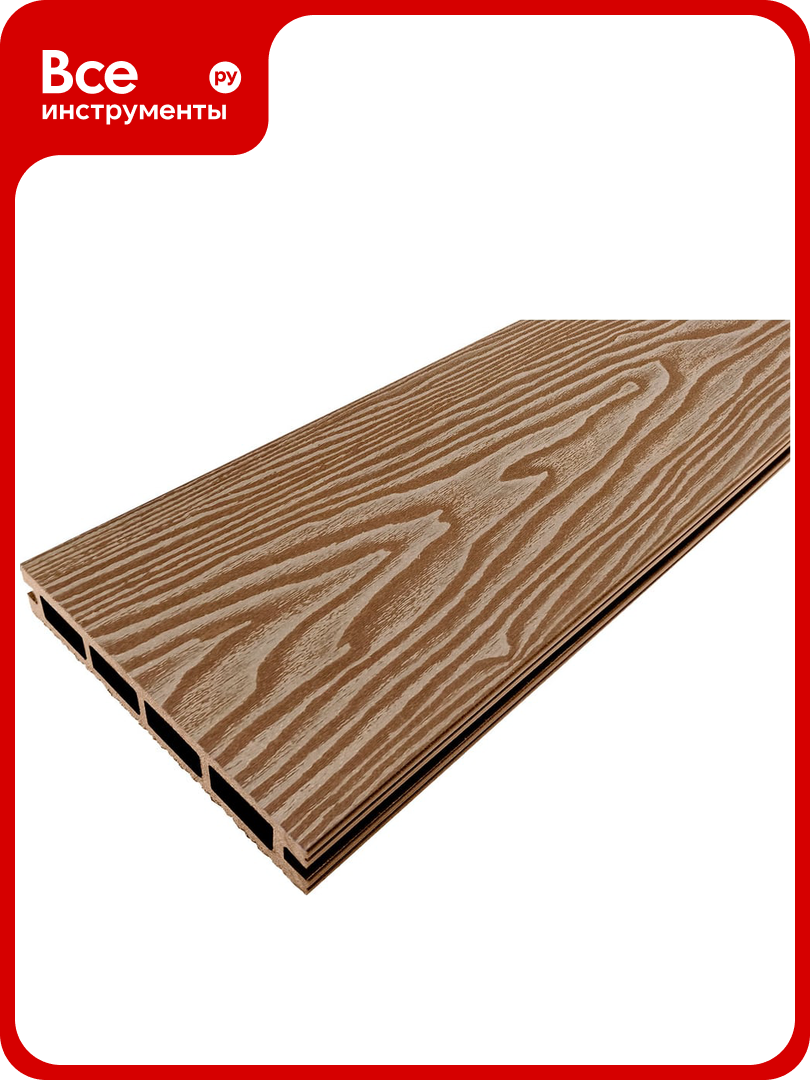 Комплект террасной доски NauticPrime (Light) Esthetic Wood, 145*22*2000мм, коричневый, 4 шт, CNPL2000B