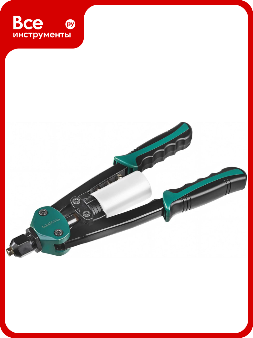 Компактный, KRAFTOOL, двуручный заклепочник KRAFTOOL FC-64 320 мм, регулировка усилия, 3.2 - 6.4 мм 31160_z01