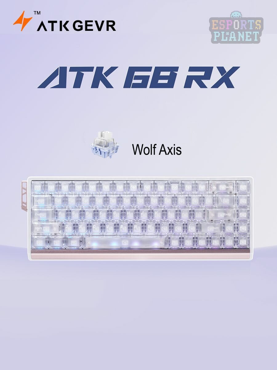 ATK 68 RX магнитная осевая игровая механическая клавиатура, проводной режим, алюминиевый сплав, белый