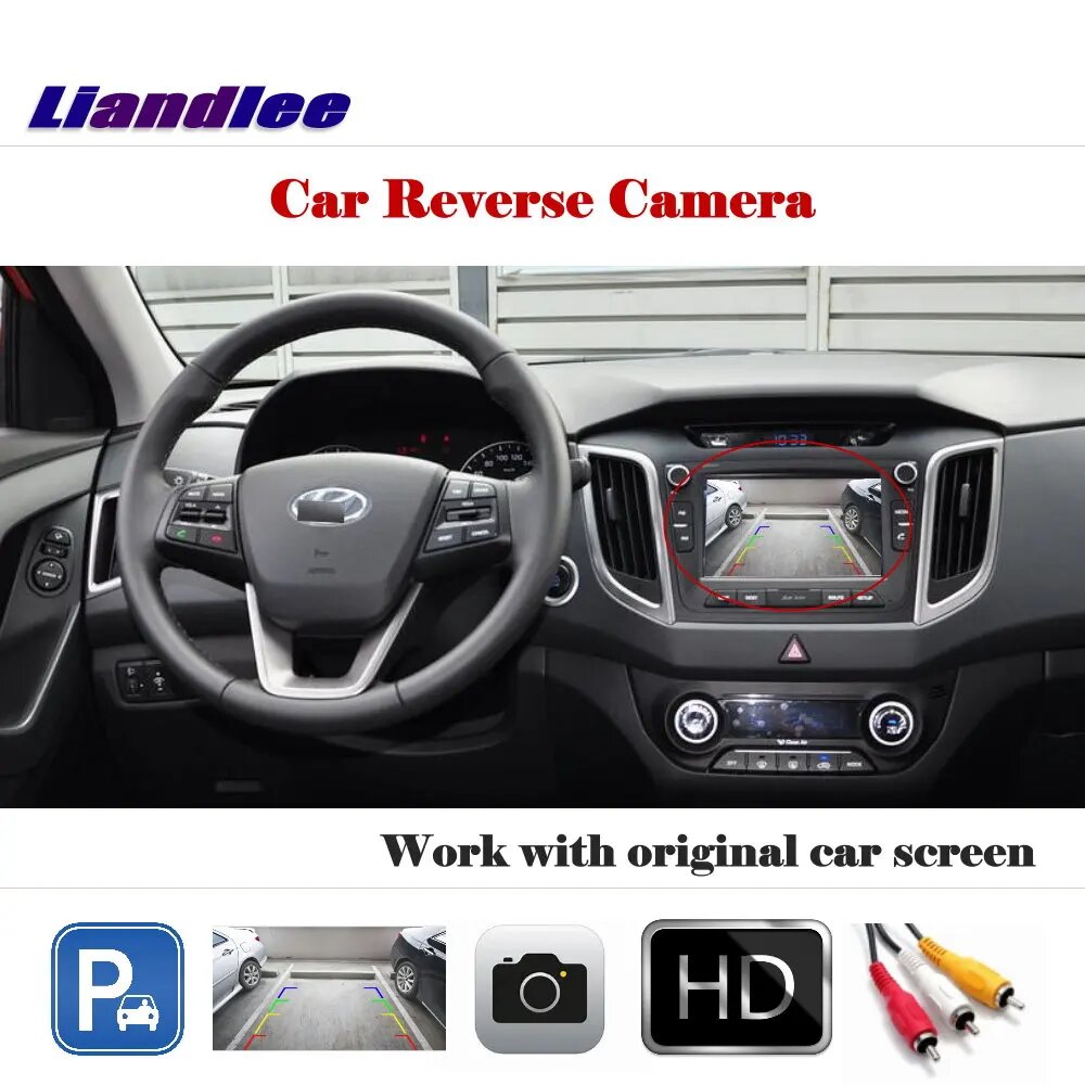 Заводская камера заднего вида для Hyundai Creta Ix25 Cantus 2015-2019, оригинальный дисплей, HD CCD камера, аксессуары
