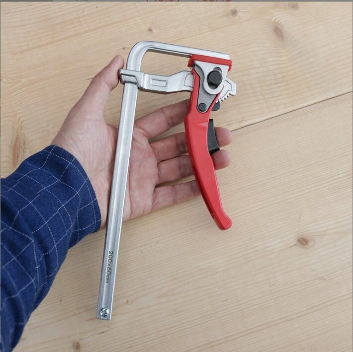 Струбцина F-тип для установки в Т-паз 200х60 мм