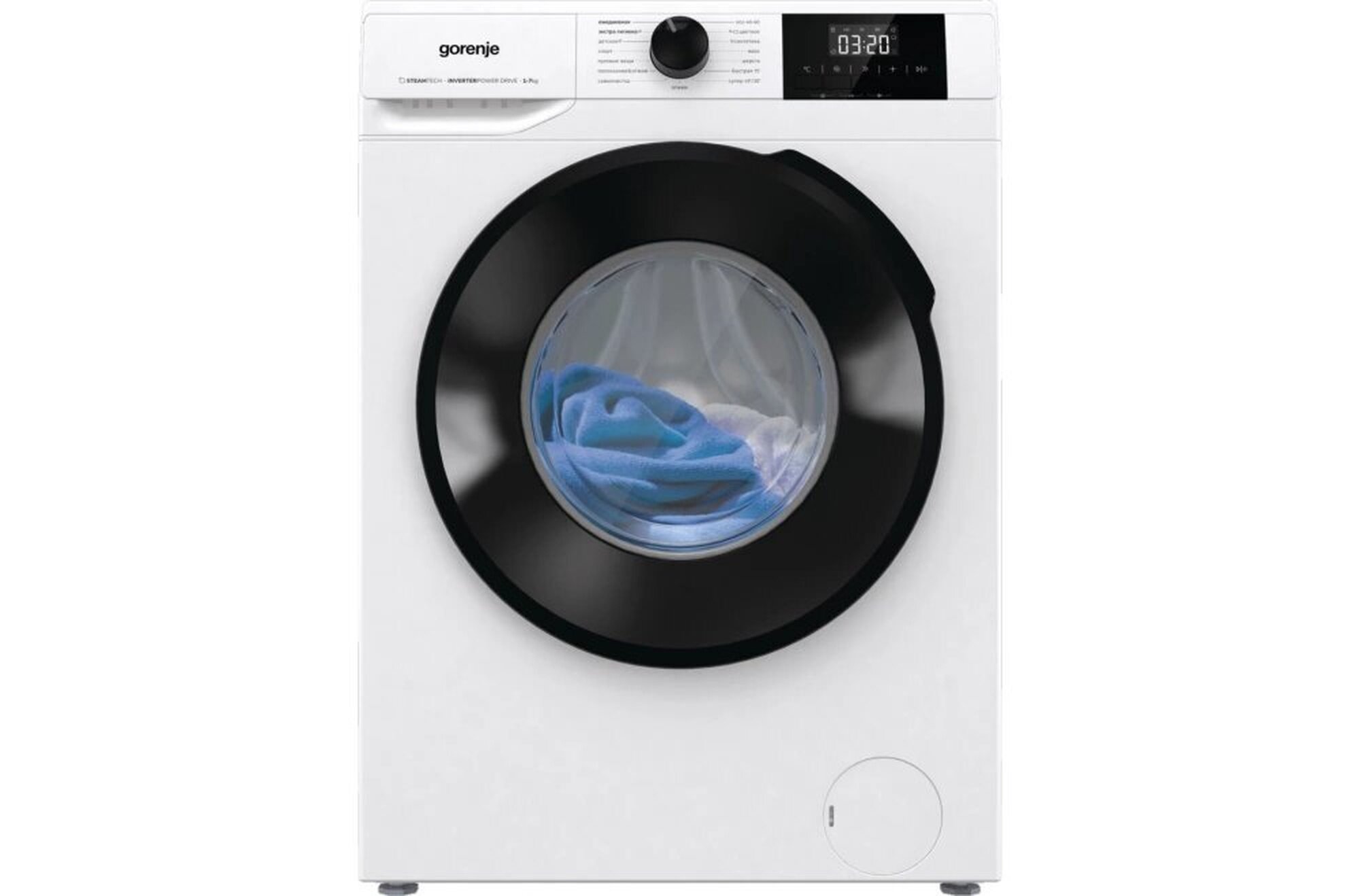 Стиральная машина средняя Gorenje W1NGPI72SBS/C, с фронтальной загрузкой, 7кг, 1200об/мин