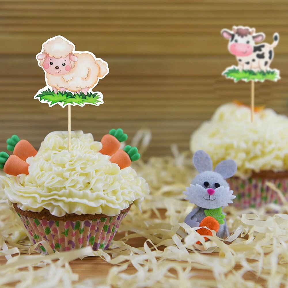 Топперы для кексов "Ферма", 16 шт. — фото 1