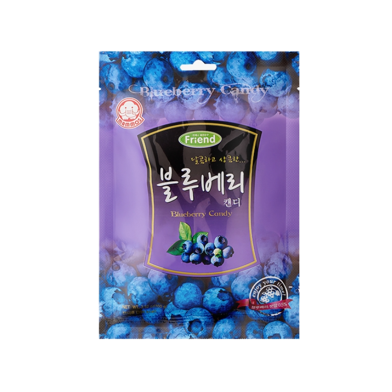 Карамель Mammos со вкусом черники 80-100 г, Южная Корея