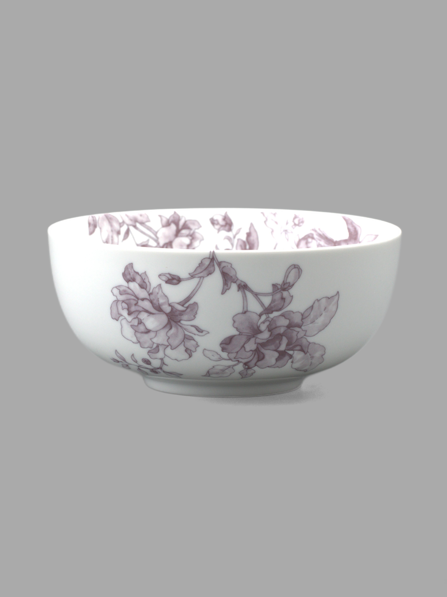 Салатник "Monplaisir Violet" форма восточная, Императорский фарфоровый завод, 400мл (d 16см)