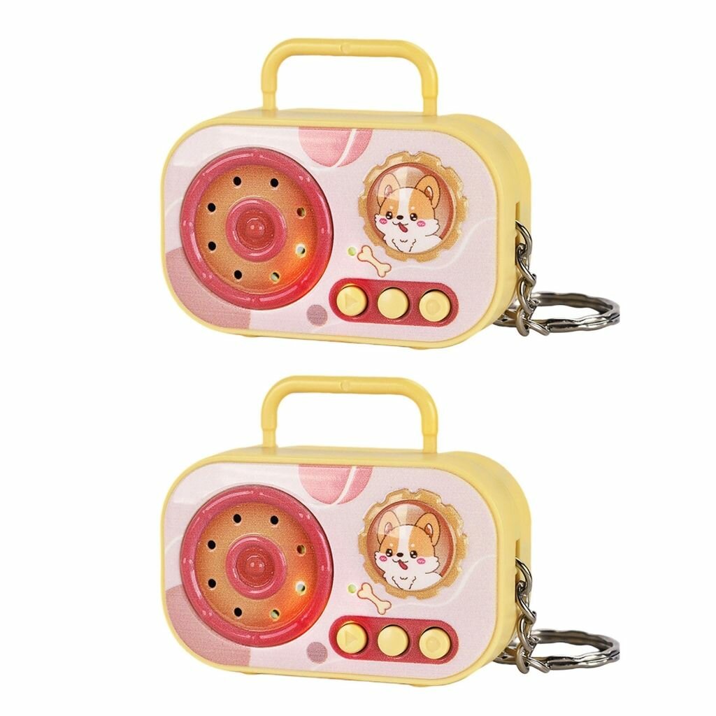 Портативный миниатюрный диктофон в стиле ретро с выбором цвета, Желтый